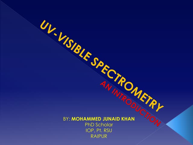 Introduction and Principle of IR spectroscopy | PPT