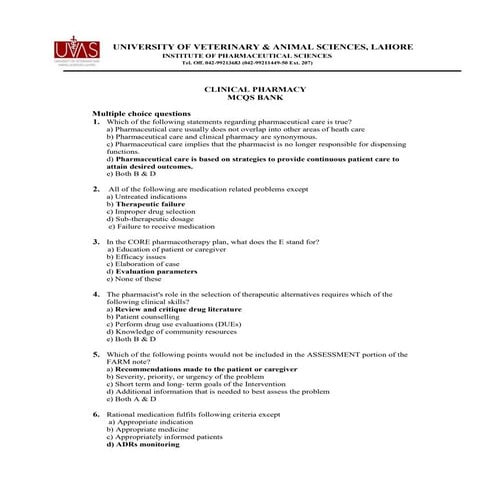 level 4 coc exam for studentspharmacy.docx