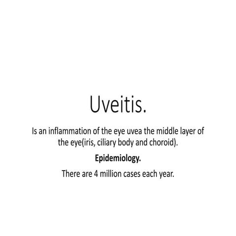 Uveitis infectipn in the eye. Med surg.pptx