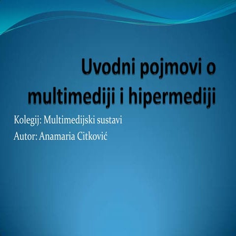 Hipertekst&hipermedija | PPT