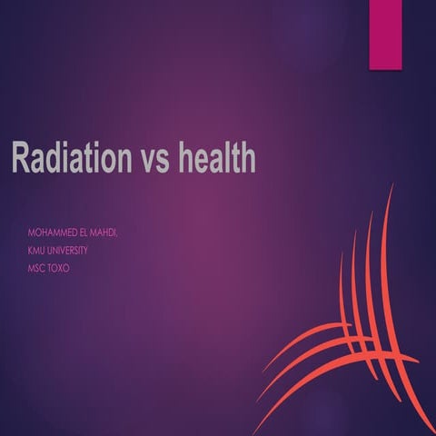 types of radiation in health scale .pptx