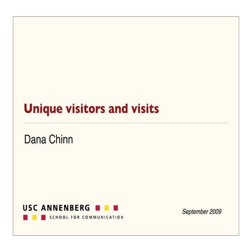 Unique visitors and visits | PDF