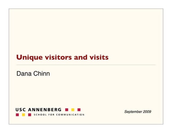 Unique visitors, visits, time spent | PDF | Internet | Computing