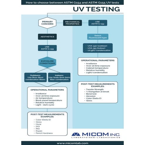 UV testing infographic - Micom Laboratories | PDF