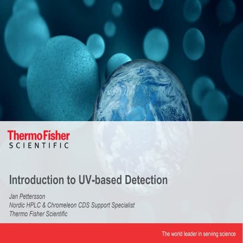 Introduction to UV-based detectors | PPTX