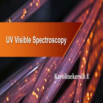 Calibration of uv visible spectrophotometer | PPTX