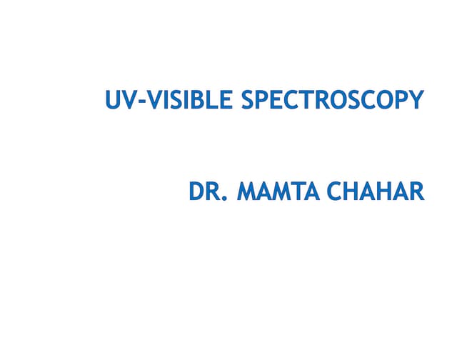 Solvents and solvent effect in UV - Vis Spectroscopy, By Dr. Umesh Kumar sharma and Susan Jacob ...