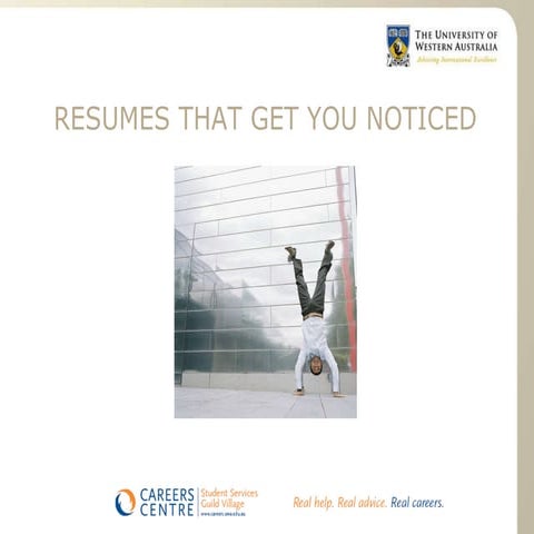 UWA Careers Resumes And Interviews | PPT