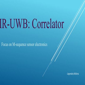 UWB IRF correlator | PPTX
