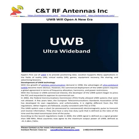 UWB will open a new era | PDF
