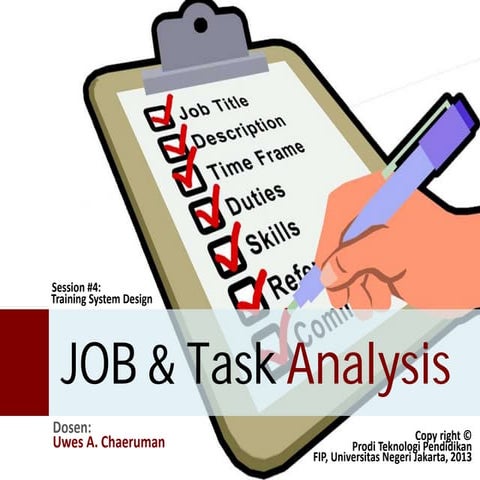 Uwes job & task analysis | PDF