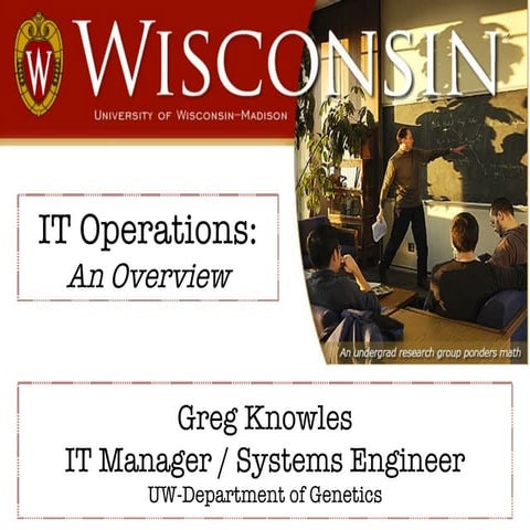 UW IT Operations Overview | PPT