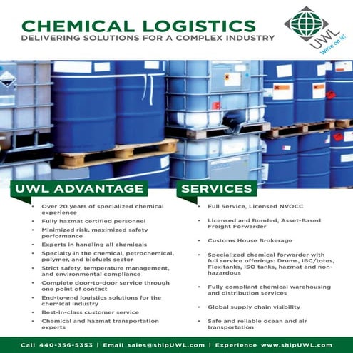 UWL - Chemical Logistics | PDF