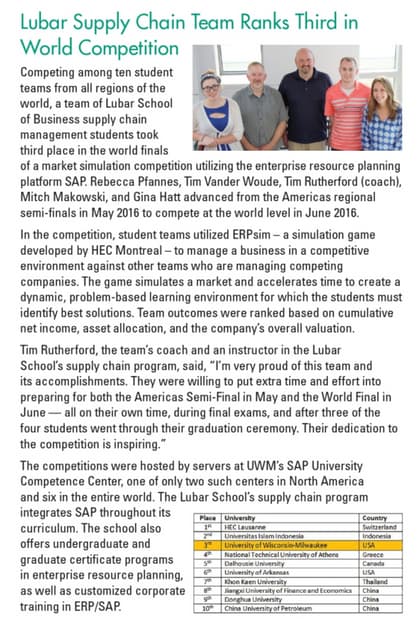 UWM Financial Institutions Professor Trick letter of recommendation for ...