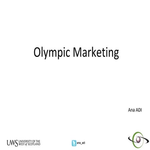 Introduction to Olympic Marketing | PPT