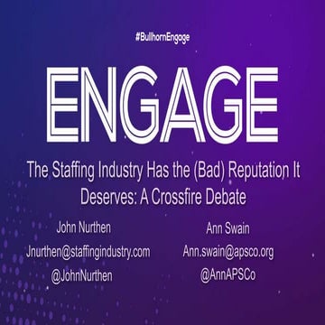 The Staffing Industry Has the (Bad) Reputation It Deserves: A Crossfire ...