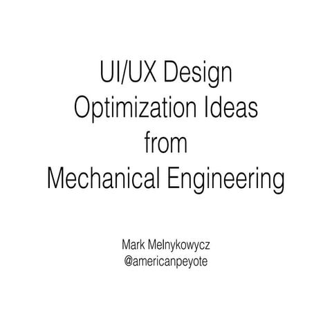UX/UI Optimization | PDF