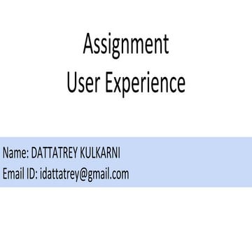 User Experiment | PPT