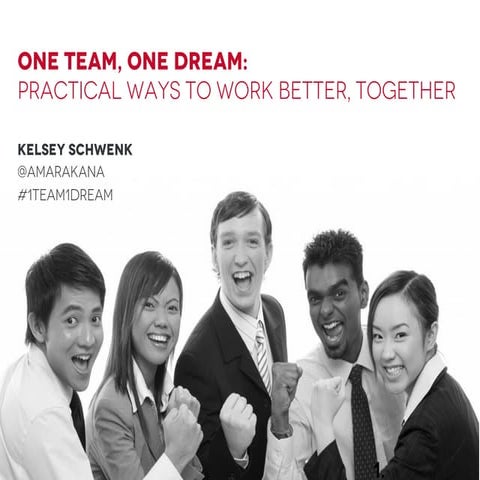 One Team, One Dream: Practical Ways of Working Better, Together. | PDF