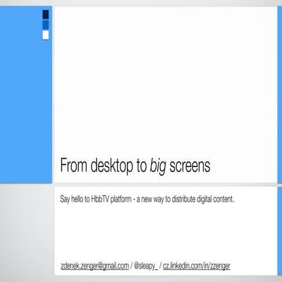 HbbTV Development - Detailed View | PDF