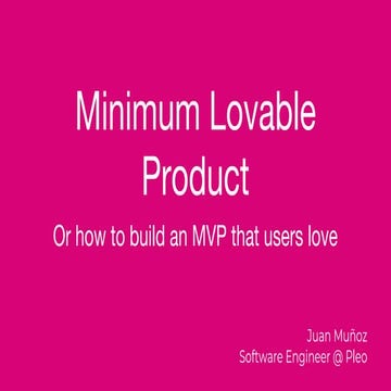 Minimum Lovable Product | PDF