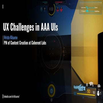 UX Challenges in AAA UIs | PDF