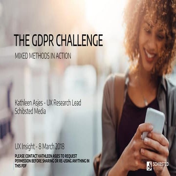 The GDPR challenge: mixed methods in action | PPT