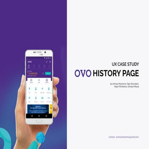 UX Research Case Study - OVO History Page | PDF