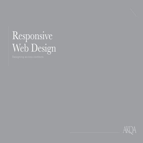 Intro to Responsive Web Design 2012 | PPT