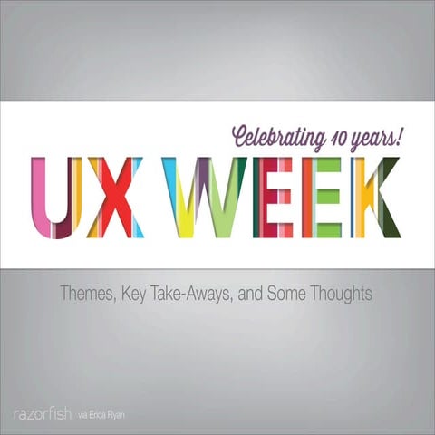 UX Week 2012 | PPT