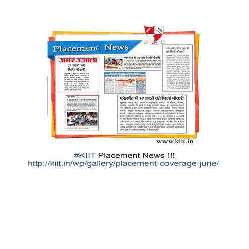 Kiit placement news | PDF