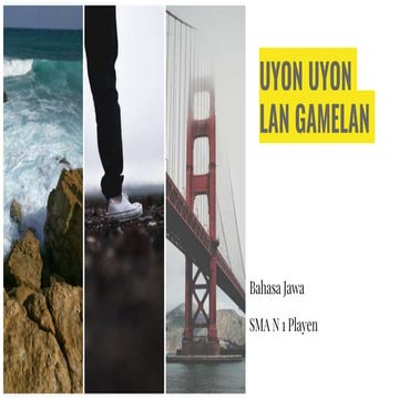 materi uyon uyon bahasa jawa untuk tingkat sma/k kelas xi | PPTX