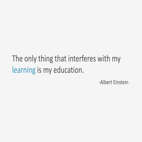 Learning versus Education | PDF