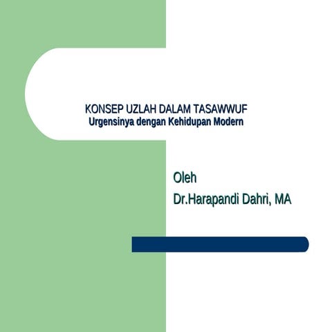 Uzlah Pentingkah | PPT