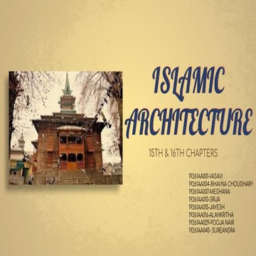 Islamic architecture part 2 | PDF