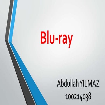 Blu ray | PPTX