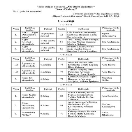 Uzvarētāju saraksts | PDF