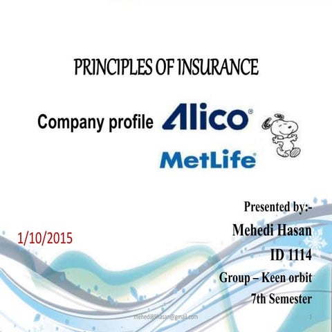 Principle of Insurance | PPT