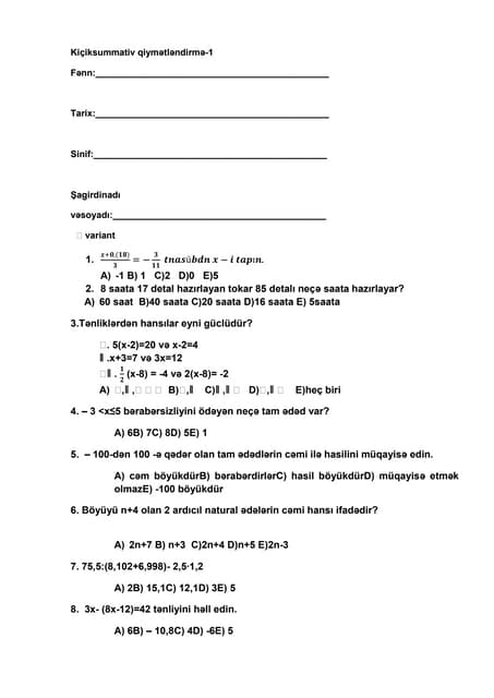 8 ci sinif həndəsə | PDF