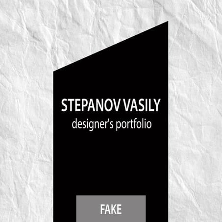 V.Stepanov Portfolio Fake Works | PDF
