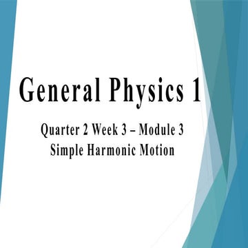 Simple harmonic motion | PPT