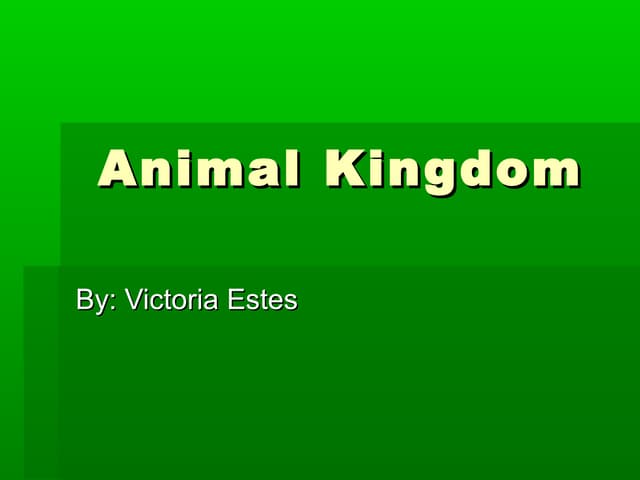 Animal Classification (Grade 5) | PPTX