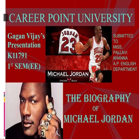 michael jordan biography ultimate ppt | PPT