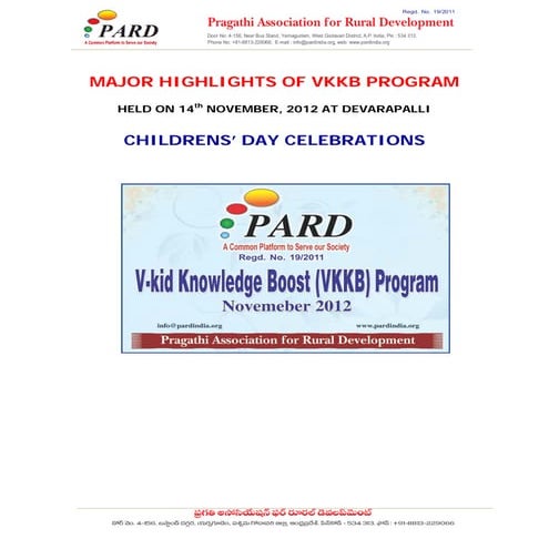 PARD - VKKB Program | PDF