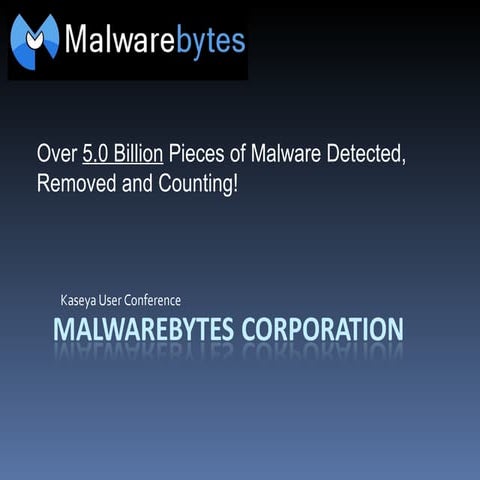 Kaseya Connect 2011 - Malwarebytes - Marcin Kleczynski | PPT