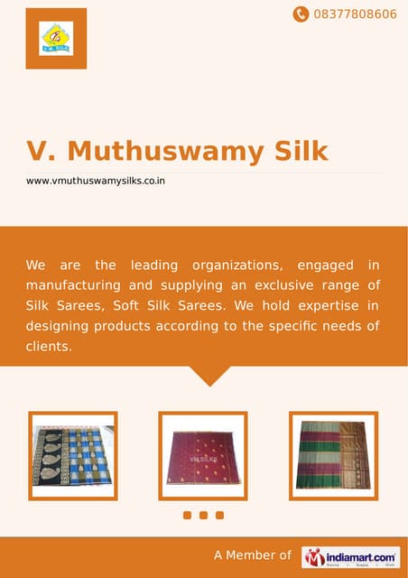 V. muthuswamy silk