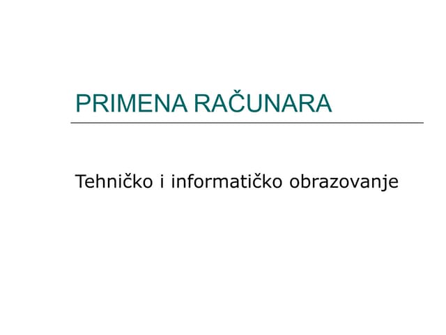 Računarski softver | PPT