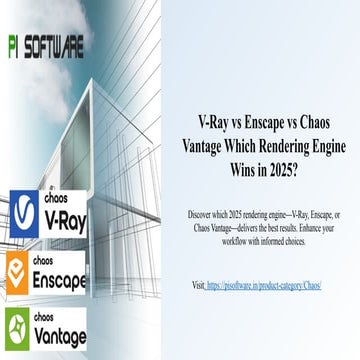 Buy Chaos Software – V-Ray, Enscape & Vantage Licenses in India | PPTX