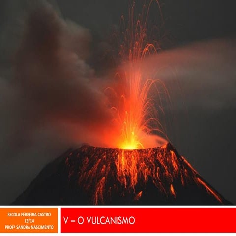 Vulcanismo Primário e Secundário | PPT