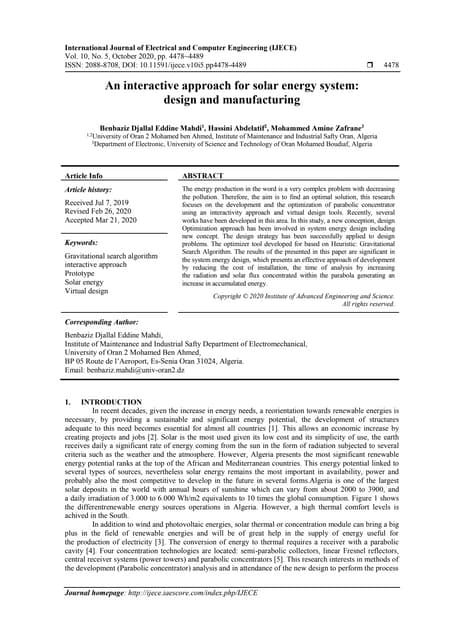 Optimization of Solar Energy Production using PLC and SCADA | PDF ...